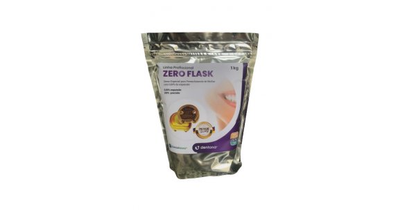 Gesso Pedra Branco Especial Zero Flask 1Kg - Dental News