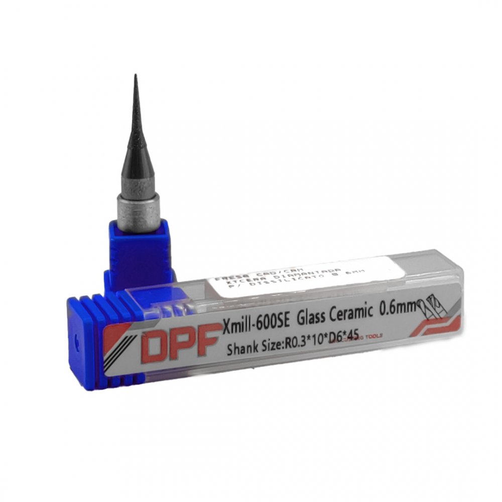 Fresa CAD/CAM XTCera 600SE Diamantada para Dissilicato 0.6mm - DPF