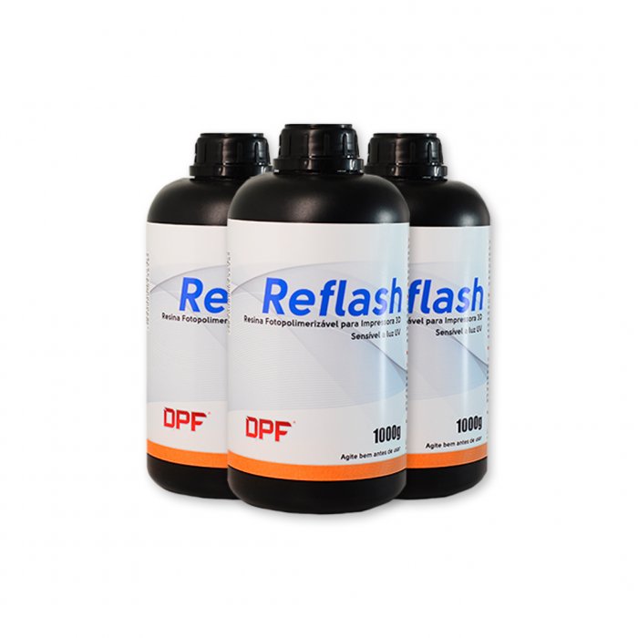 Resina Reflash 3D Calcinável Cor Laranja-Orange 1000g - DPF
