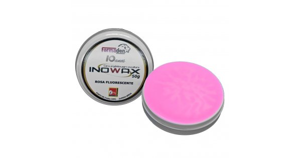 Cera Inowax Para Escultura Rosa Fluorescente 65g