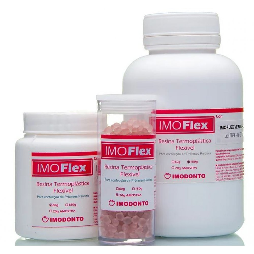 Resina Termoplástica Flexível Imoflex Rosa Medio 420g - Imodonto