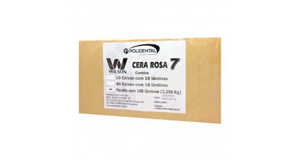 Cera Rosa 7 Wilson 2,250kg - Polidental
