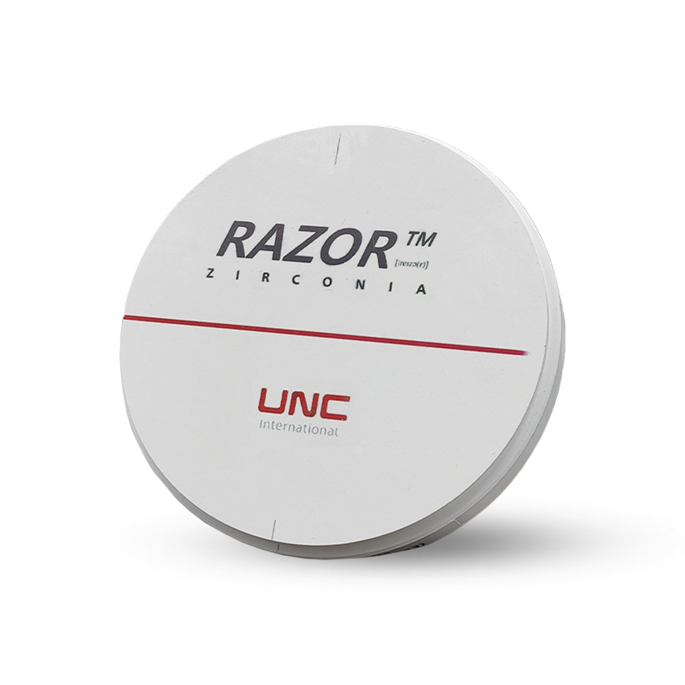 Disco de Zircônia Monolayer Razor 1100Mpa D98mm H18mm A2 DPF